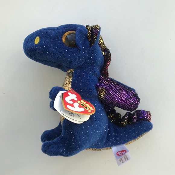 Ty | Toys | Ty Beanie Boo Saffire The Dragon | Poshmark